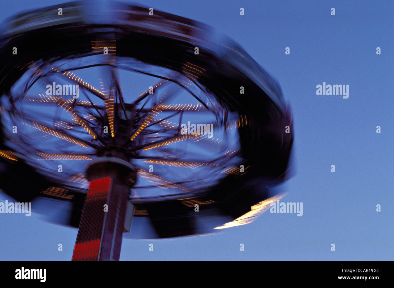 Tilt a whirl ride at the Arizona State Fair Phoenix Arizona USA Stock ...