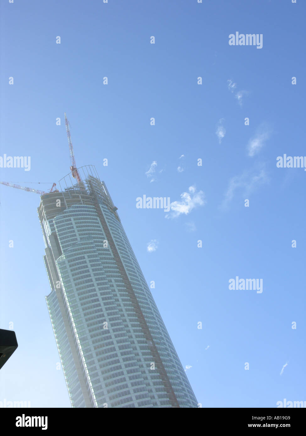 Construction of skyscraper tower block Q1 Goldcoast Queensland ...