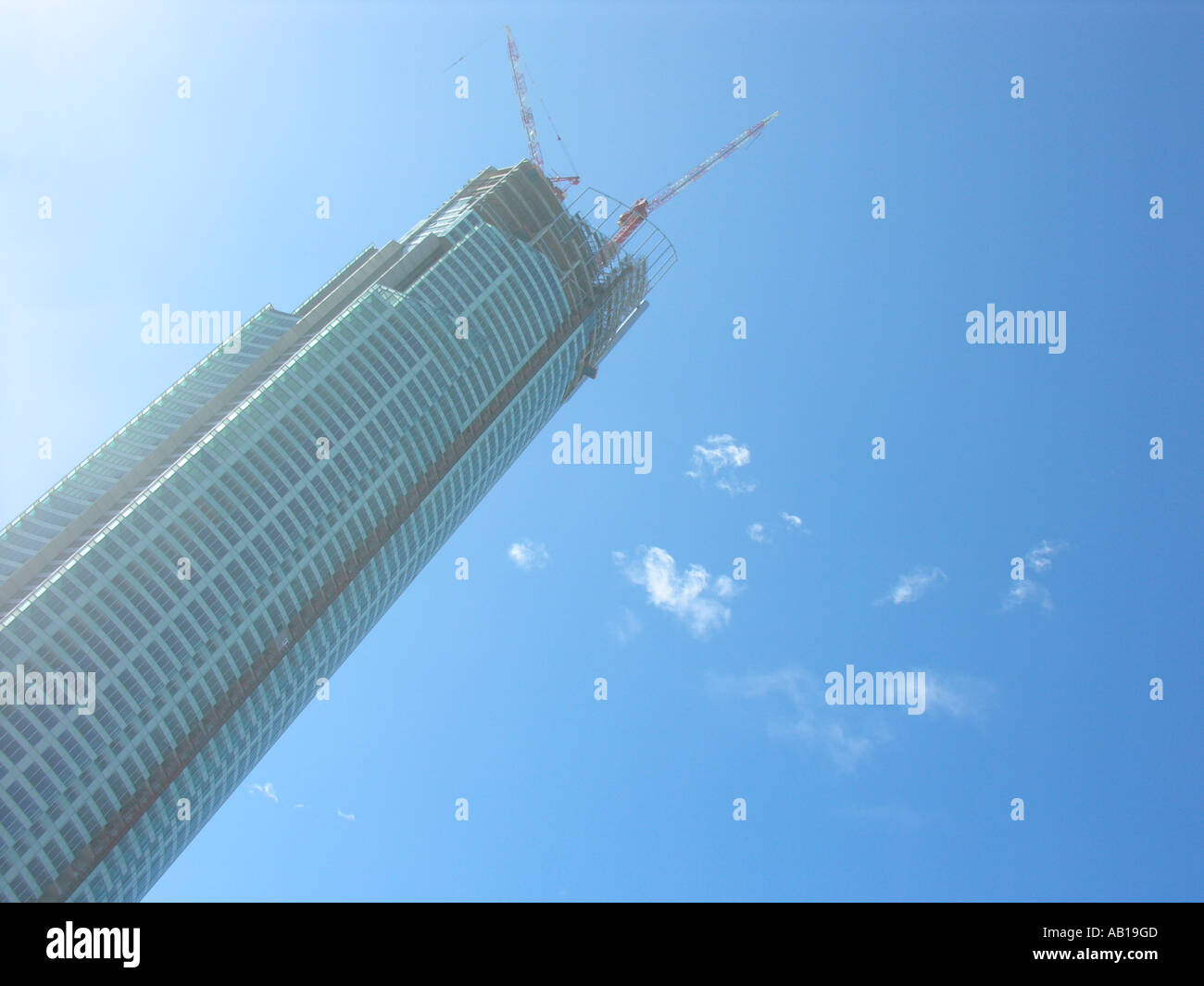 Construction of skyscraper tower block Q1 Goldcoast Queensland ...