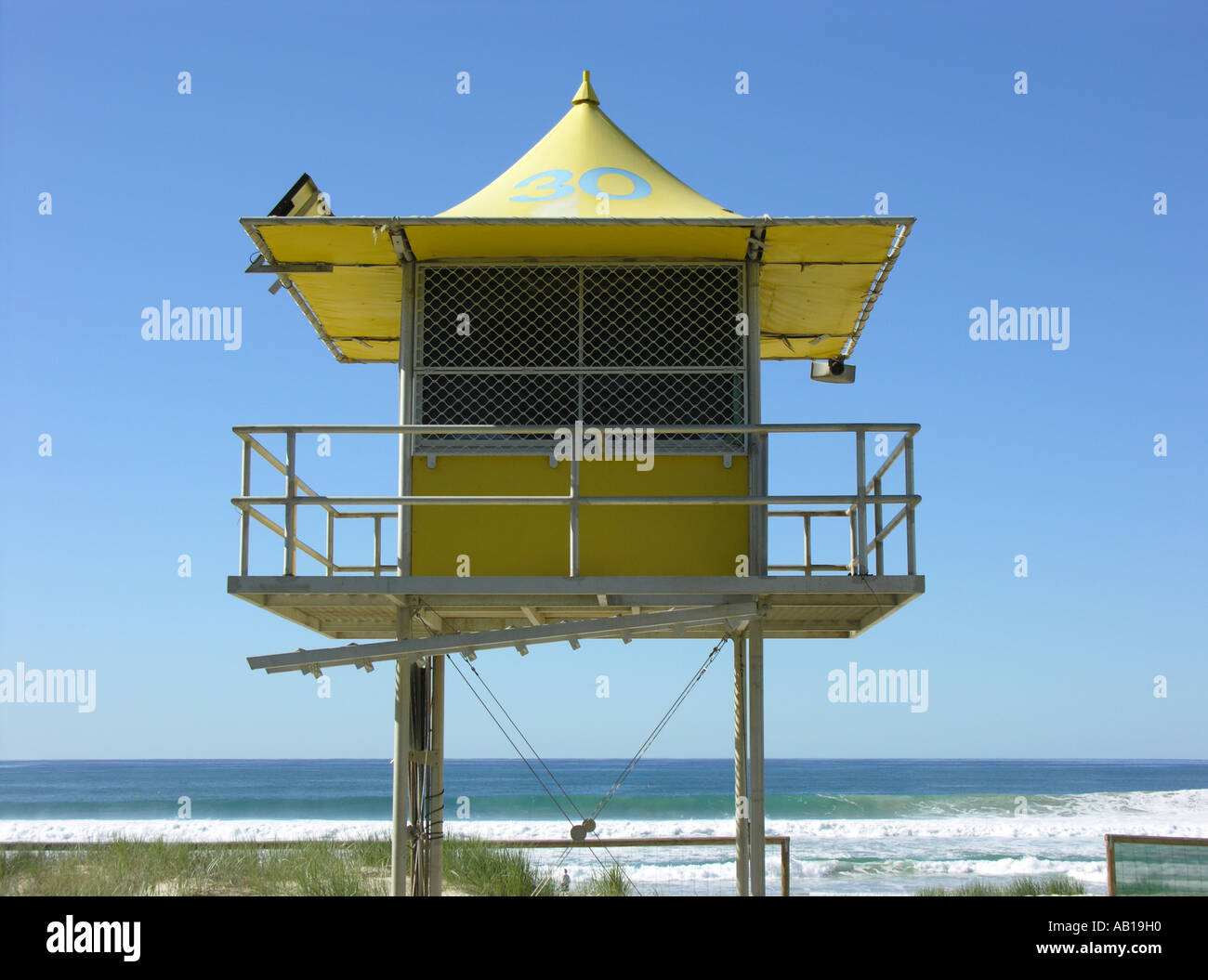 Surf lifesaving watchtower Goldcoast Queensland Australia Stock Photo ...