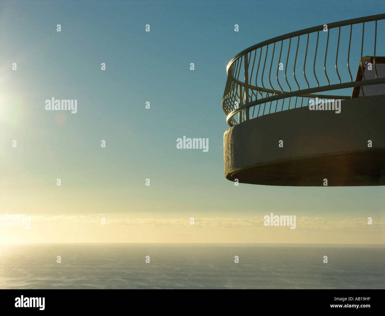 Balcony over the sea Stock Photo - Alamy