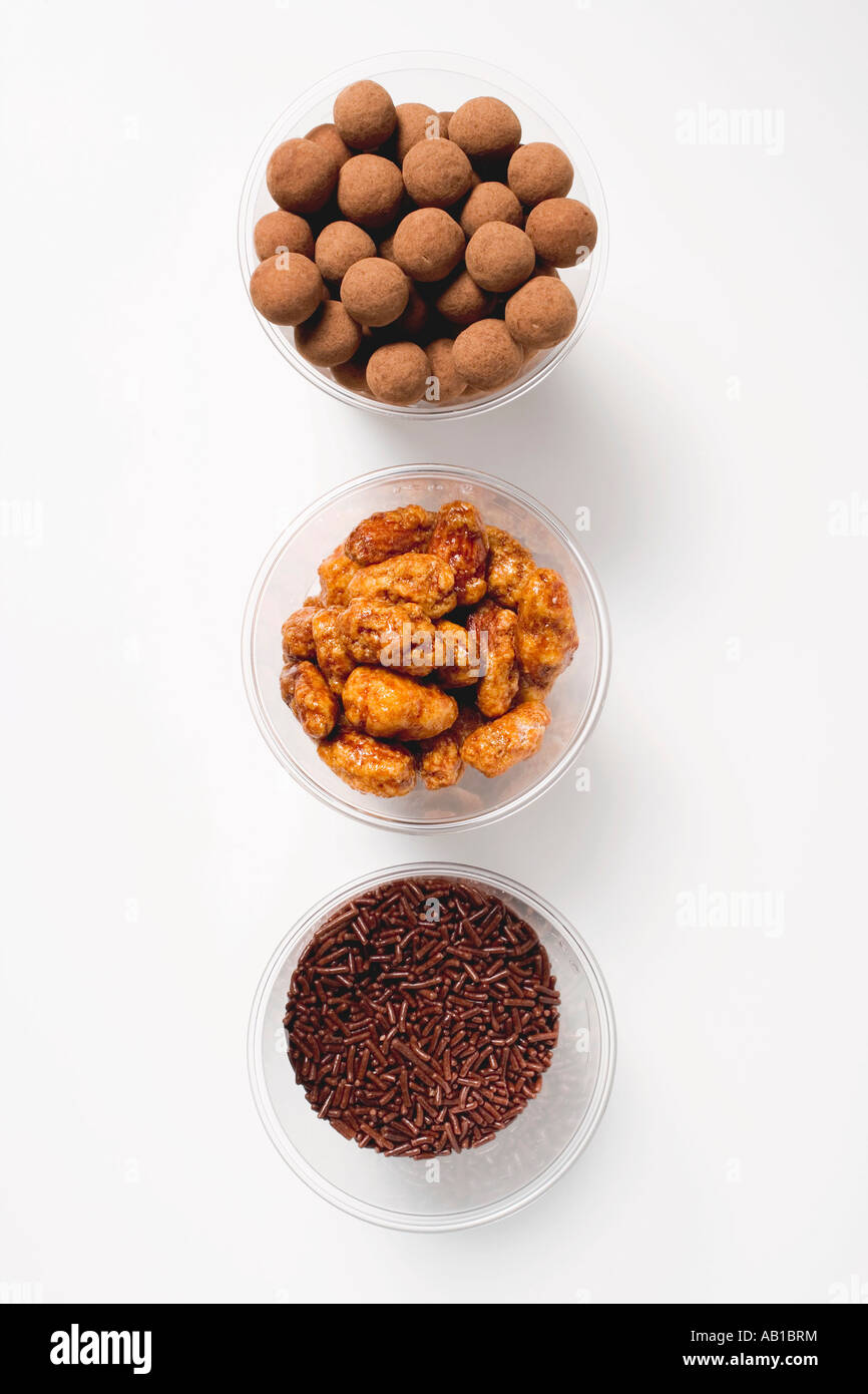 Various ingredients for decorating ice cream desserts FoodCollection ...