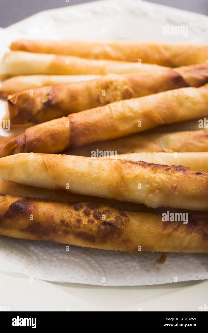 Sigara Böregi Cigar shaped pastries Turkey FoodCollection Stock Photo ...
