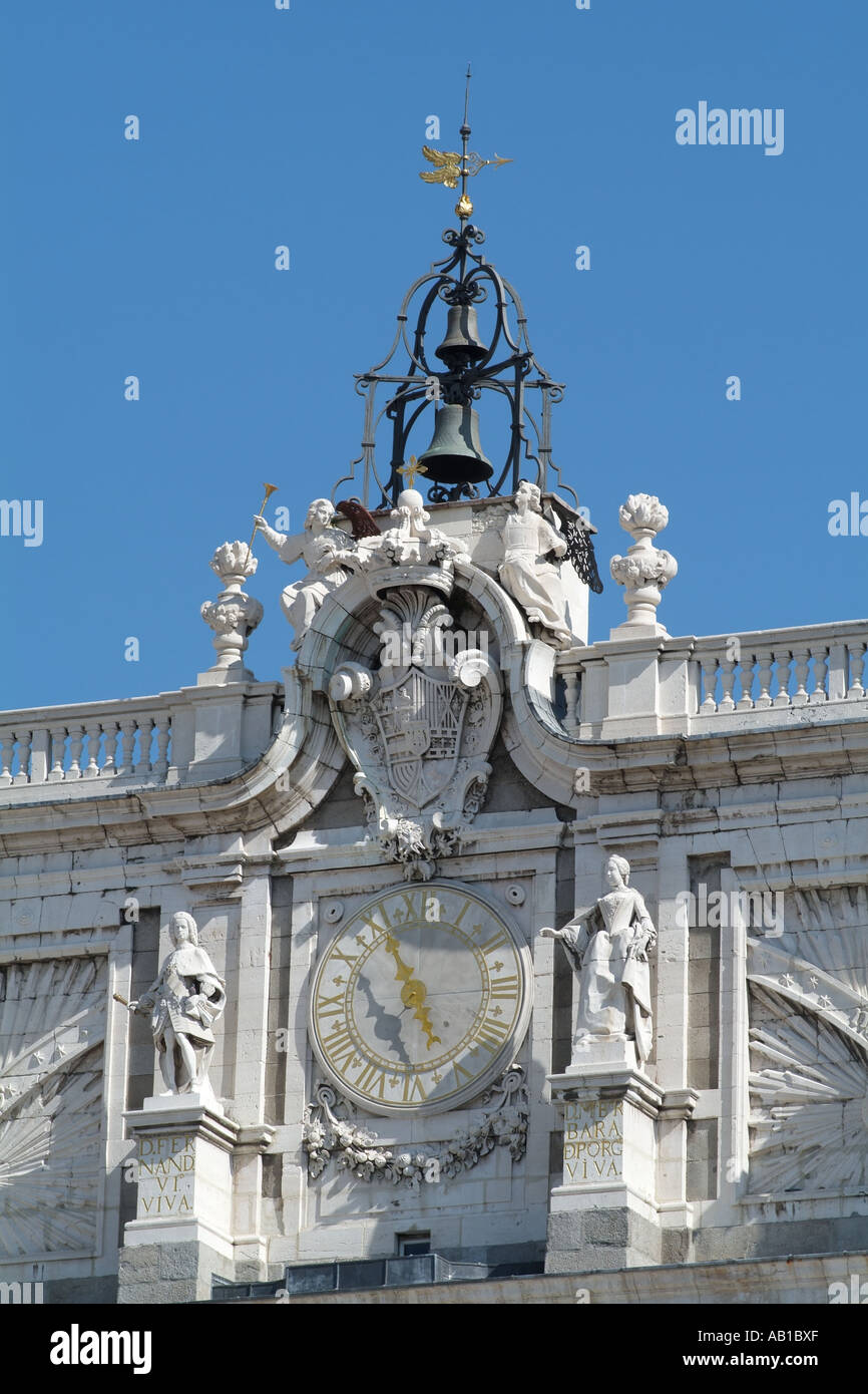 Royal palace madrid clock hi-res stock photography and images - Alamy