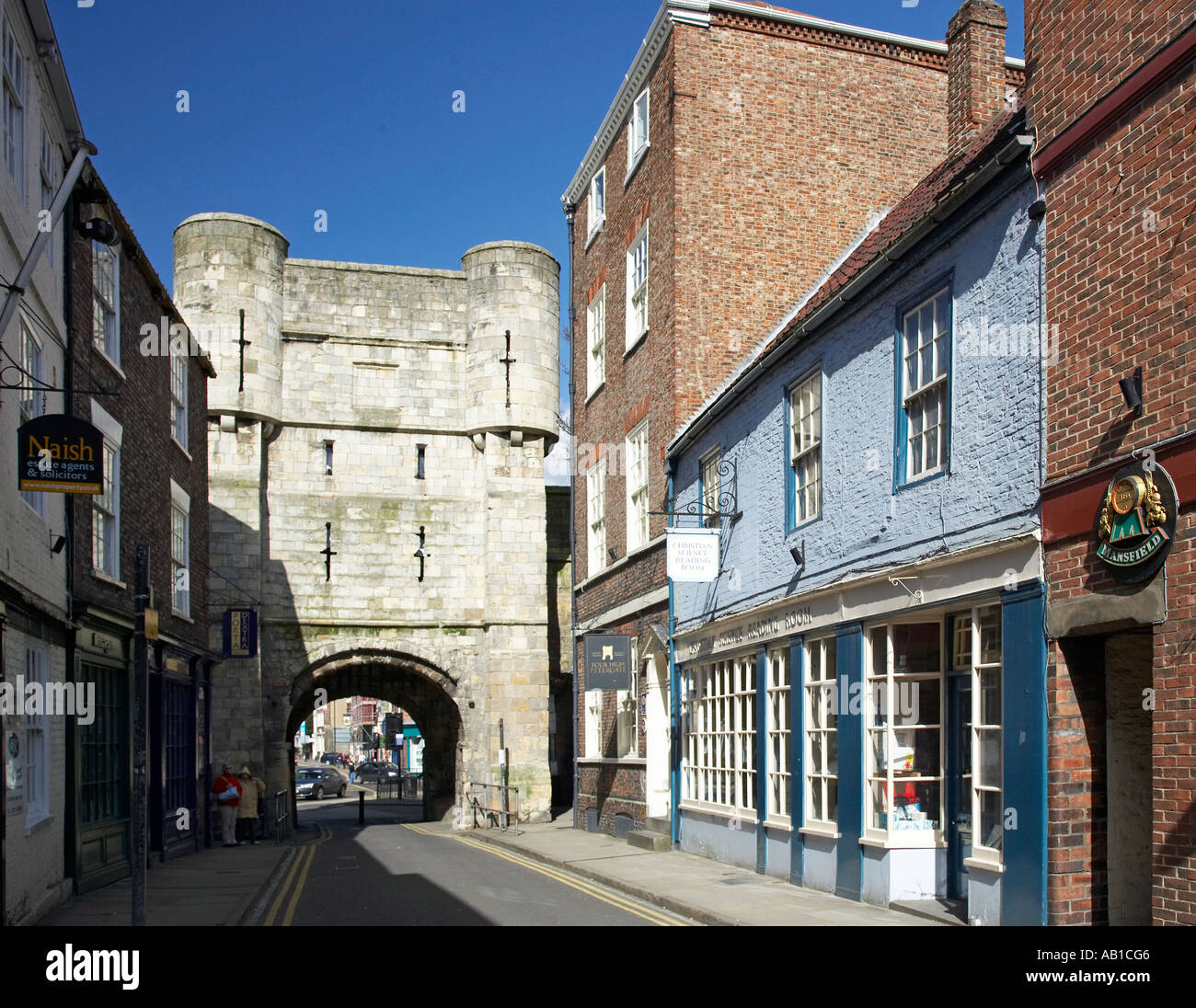 Bootham Bar York City Walls High Petergate York York City Yorkshire ...
