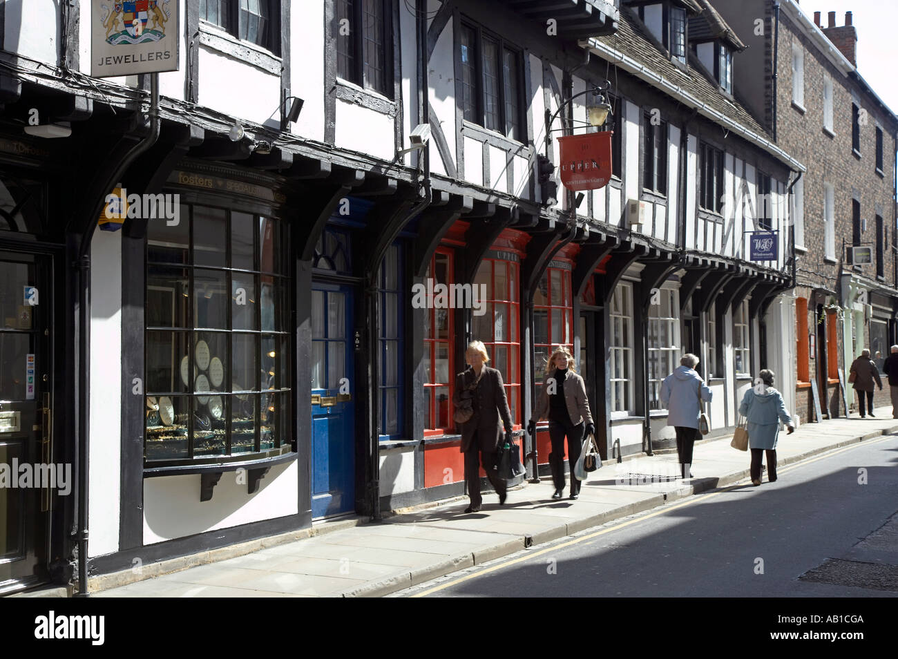 High Petergate York York City Yorkshire England Stock Photo - Alamy