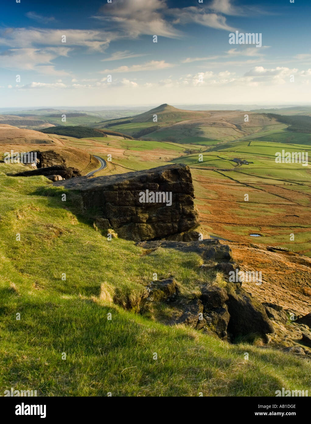 View Towards the Peak of Shutlingsloe Across the Peak District National ...
