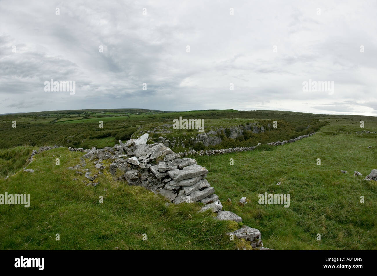 Cahercommaun Stone Fort Stock Photo - Alamy