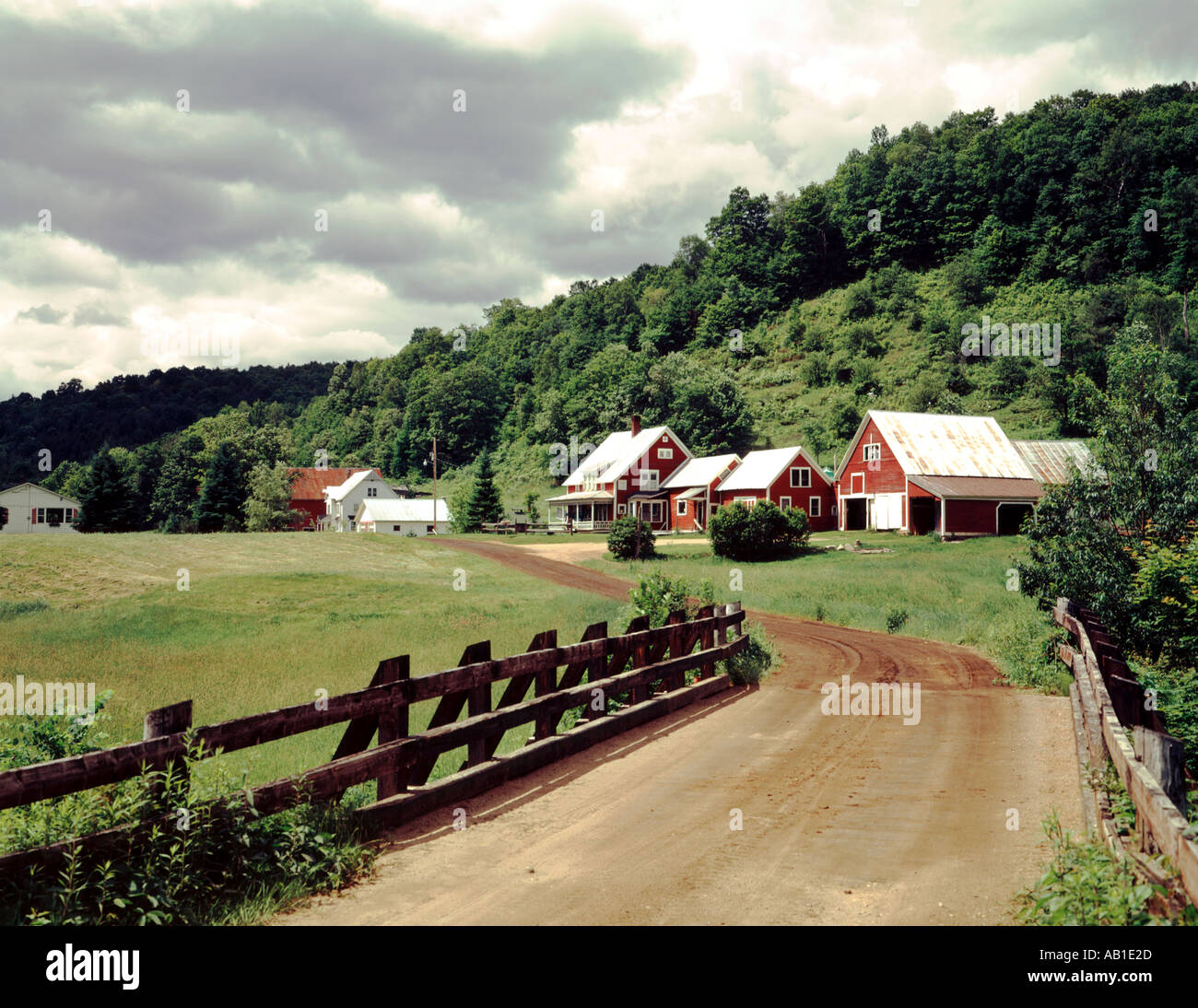 Summer in rural Central Vermont Stock Photo - Alamy