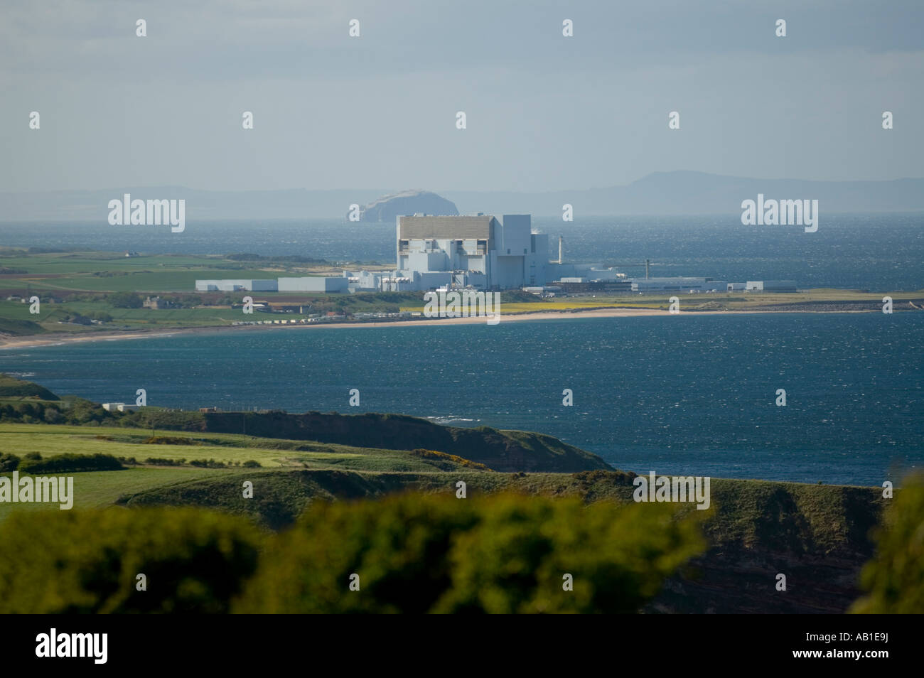 Torness nuclear power station and Bass Rock Scotland Stock Photo - Alamy
