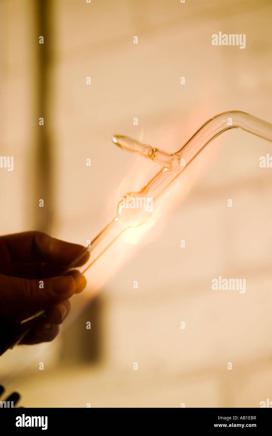 glass blowing in laboratory Stock Photo - Alamy