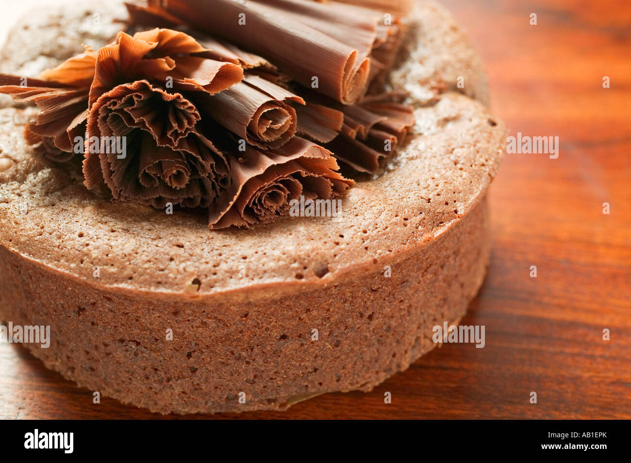 Chocolate cake decorated with chocolate fans FoodCollection Stock Photo ...