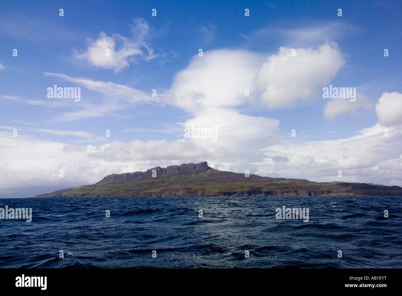view of Eigg island Scotland Stock Photo - Alamy