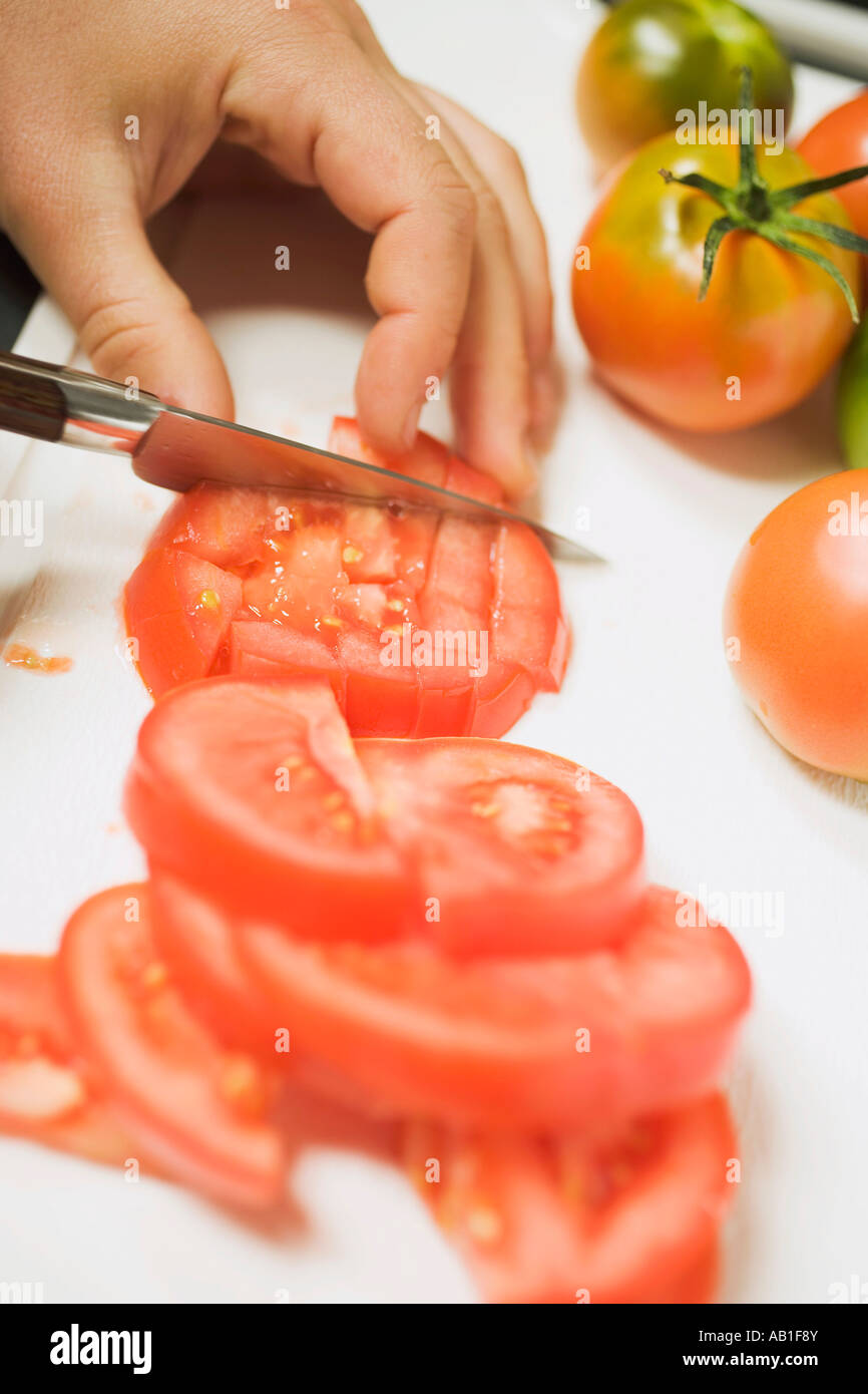 Dicing tomato FoodCollection Stock Photo - Alamy