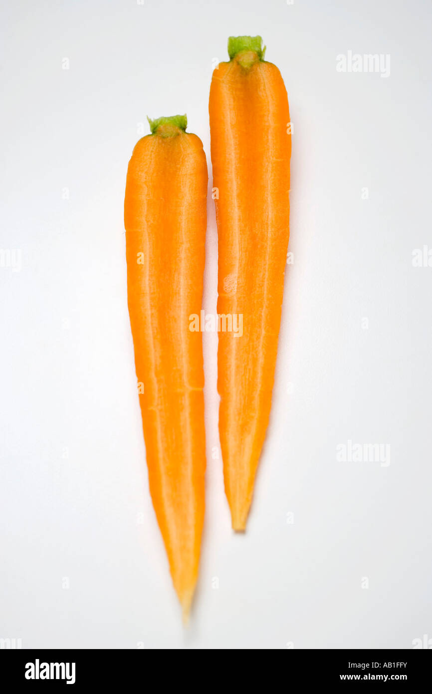 Peeled carrot halved FoodCollection Stock Photo - Alamy