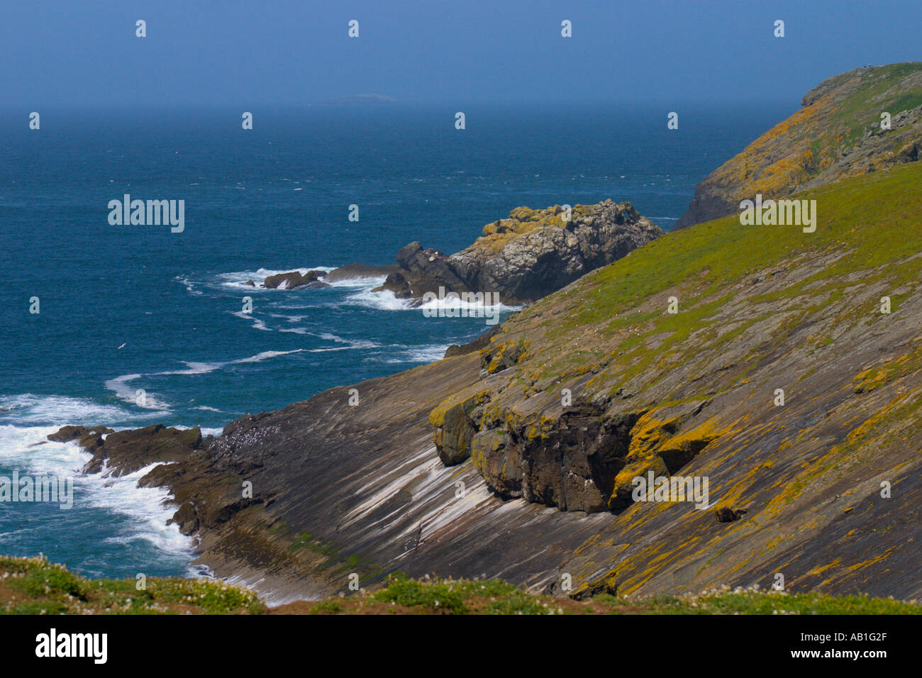 The Wick, Skomer Island, Wales Stock Photo - Alamy