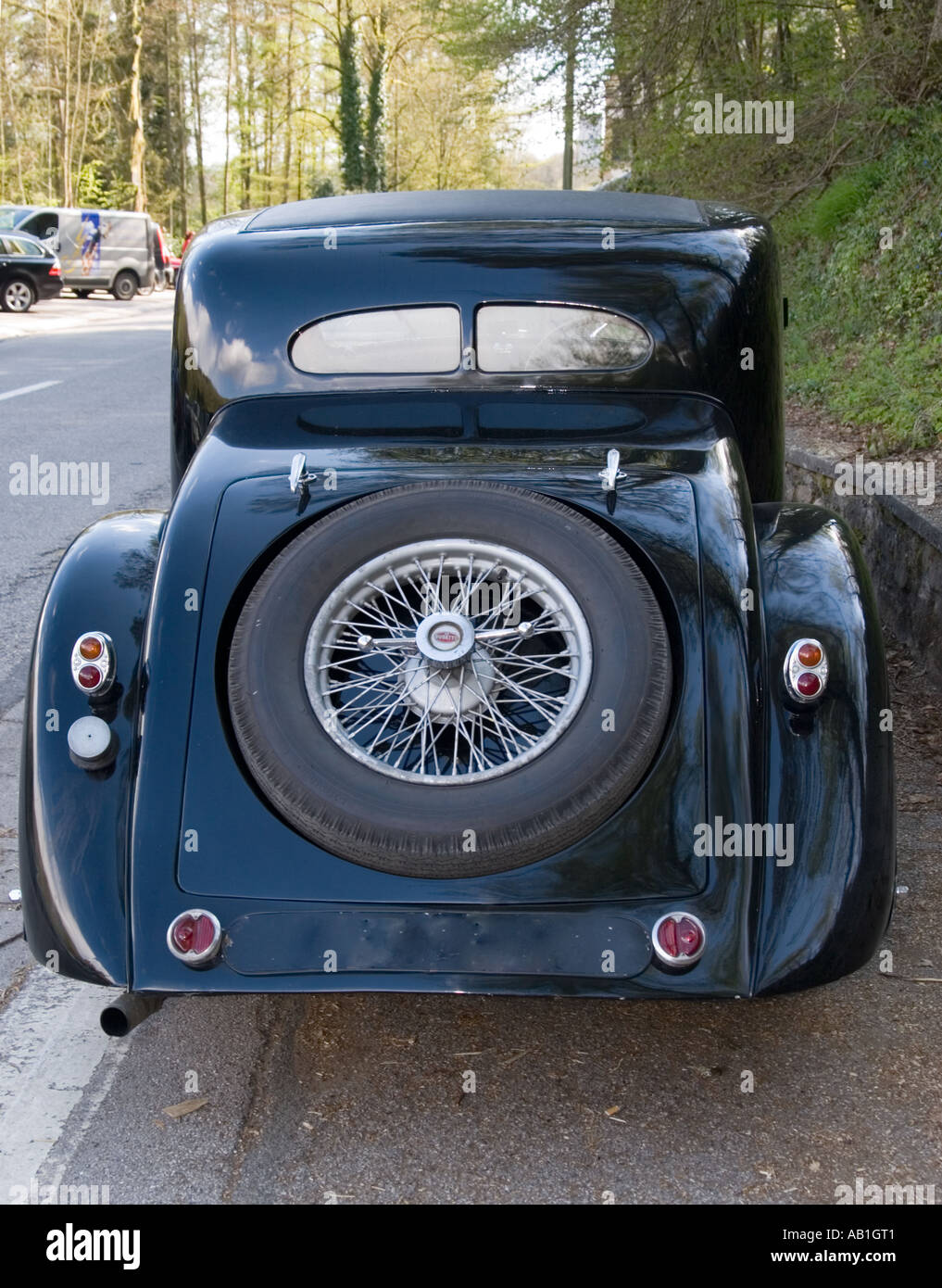 Rear view of classic vintage veteran Bugatti car Stock Photo - Alamy