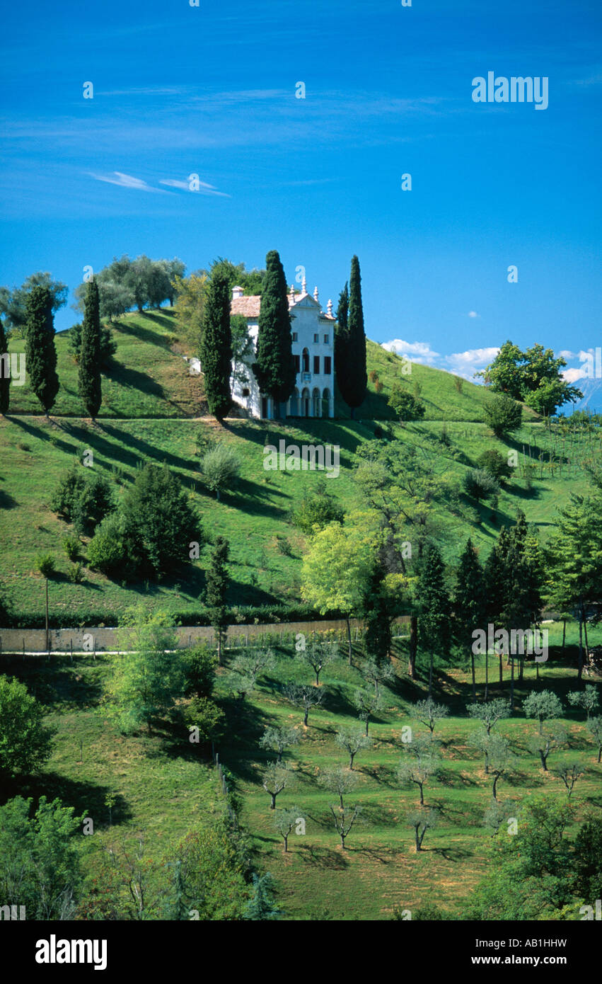 Hilltop Villa in Asolo Italy Stock Photo - Alamy