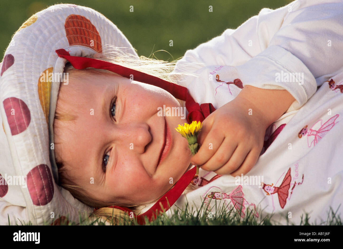 Young girl 6 years old summer portrait Smithers British Columbia Canada ...