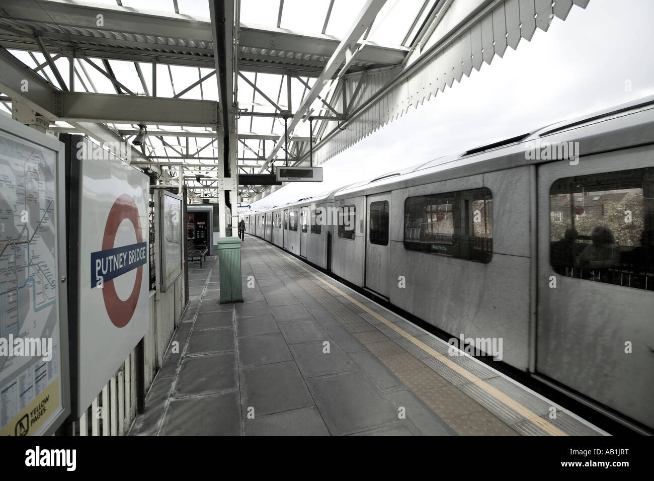 Putney Bridge tube station Stock Photo - Alamy