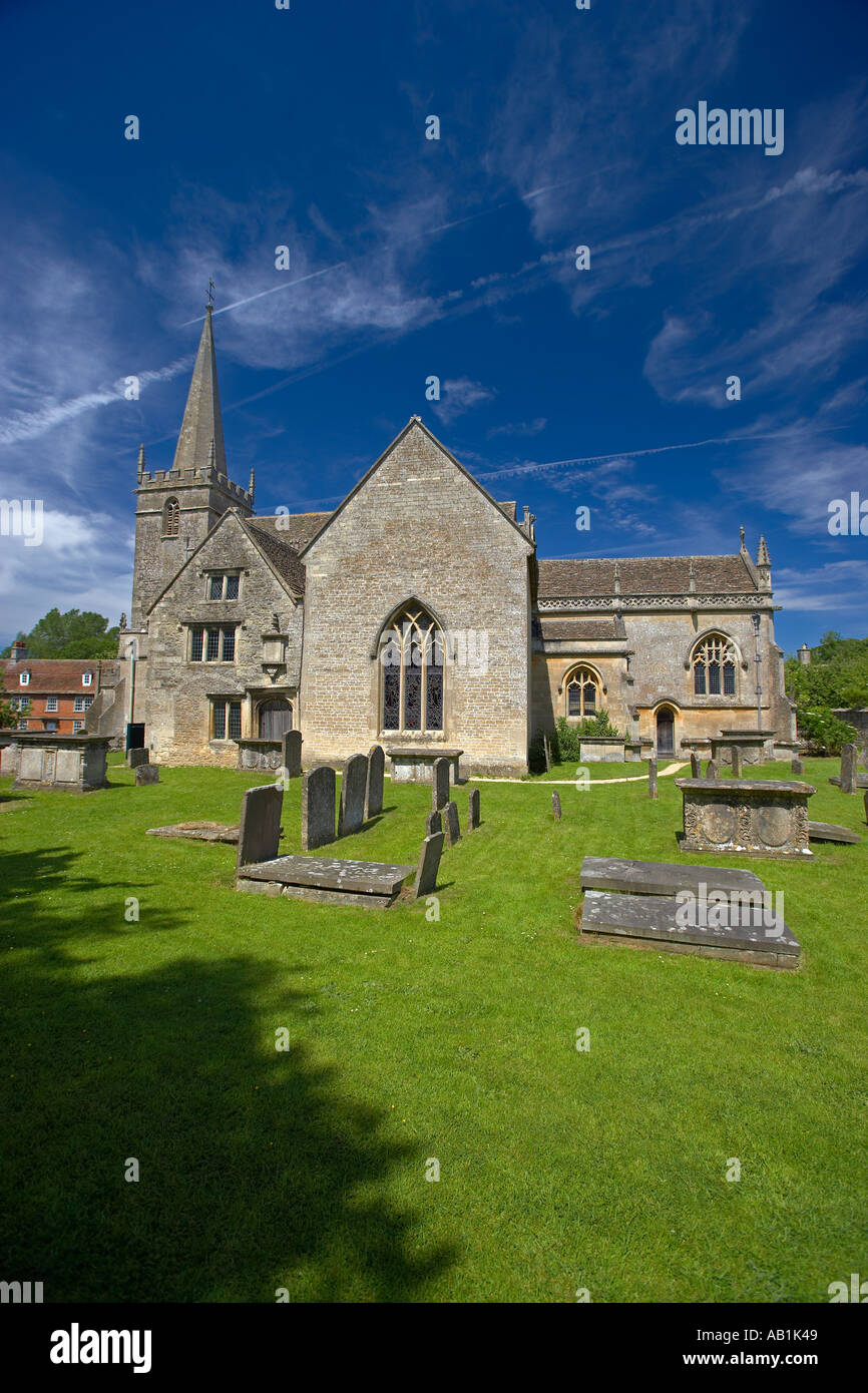 Church of St Cyriac in Lacock Village, Wiltshire, England, UK Stock ...