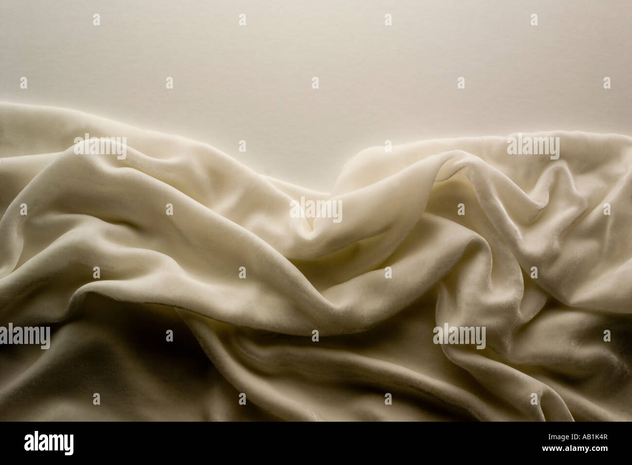 sumptious white rippled velvet cloth Stock Photo - Alamy