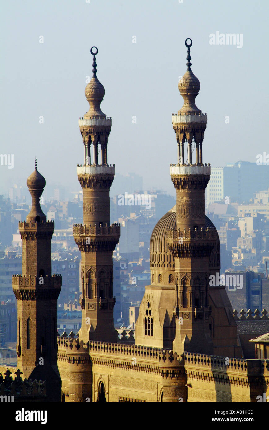 Sultan Hassan & Rifai mosques below the Citadel,Cairo,Egypt Stock Photo ...