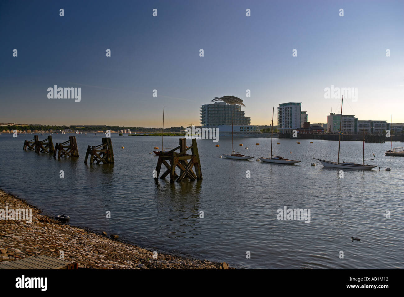 Cardiff Bay waterfront , Cardiff, Wales, UK Stock Photo - Alamy