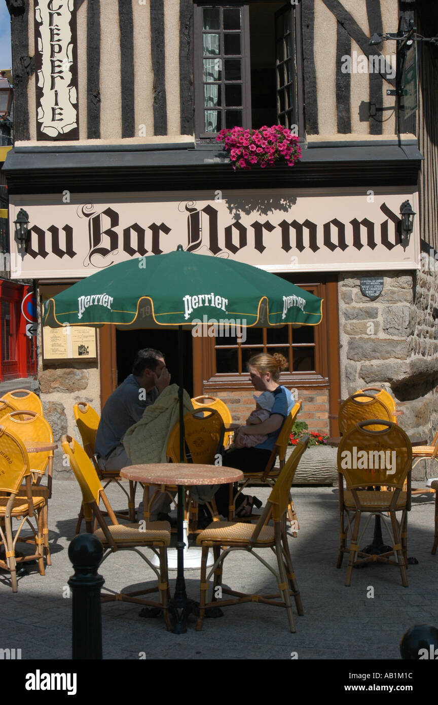 Bar Normand Domfront Normandy France Stock Photo - Alamy