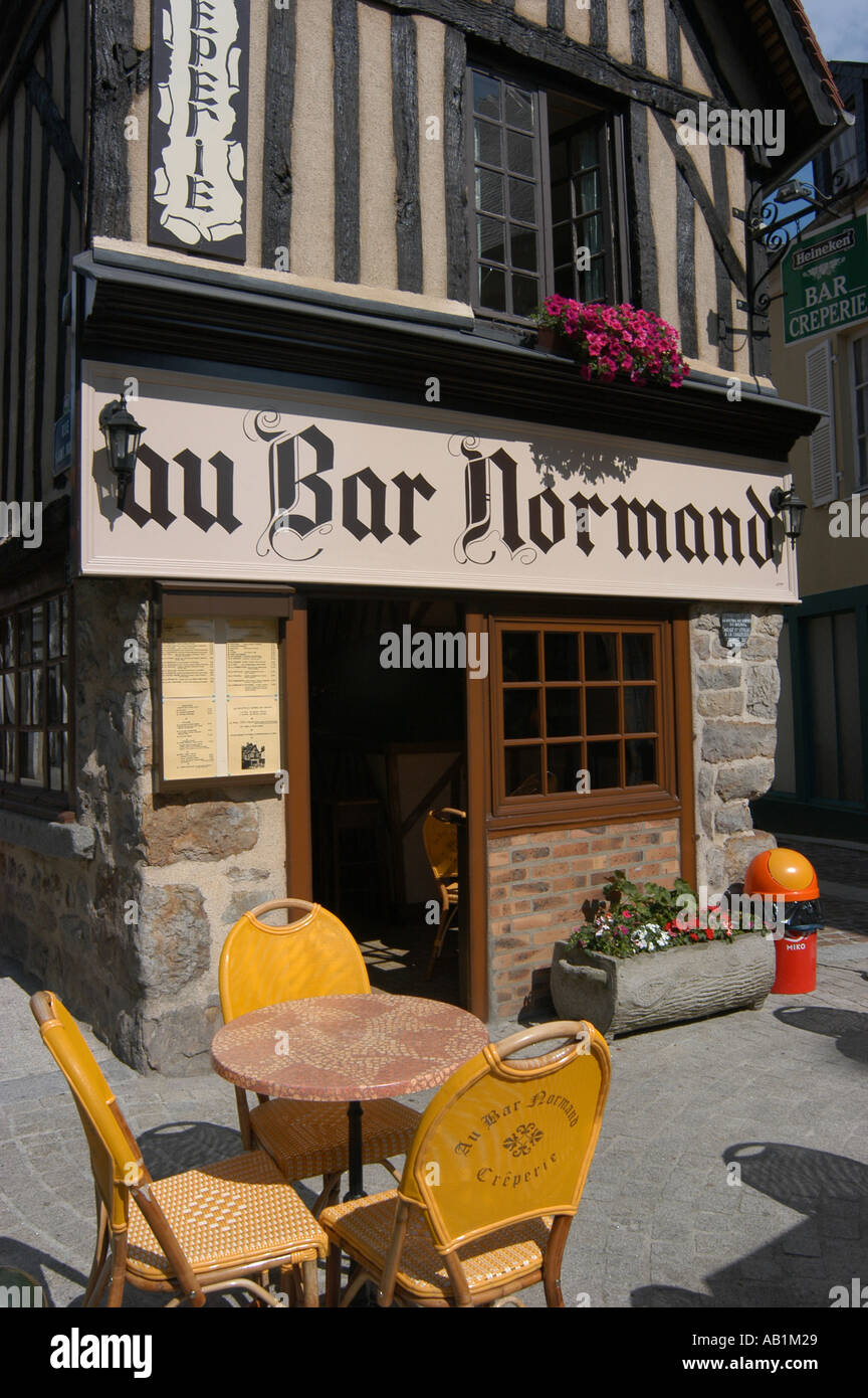 Bar Normand Domfront Normandy France Stock Photo - Alamy