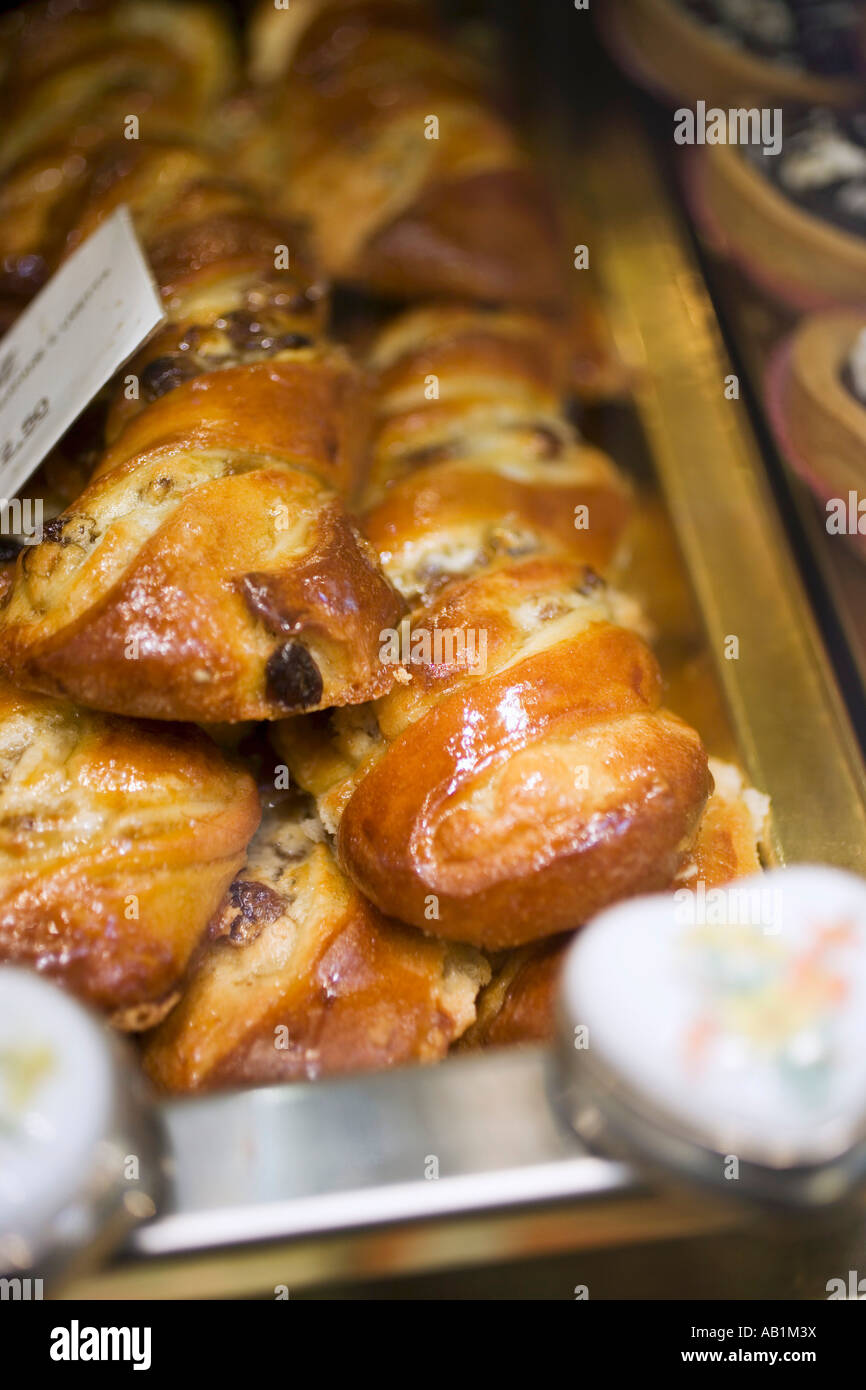Sweet Italian yeasted pastries on a market stall FoodCollection Stock ...