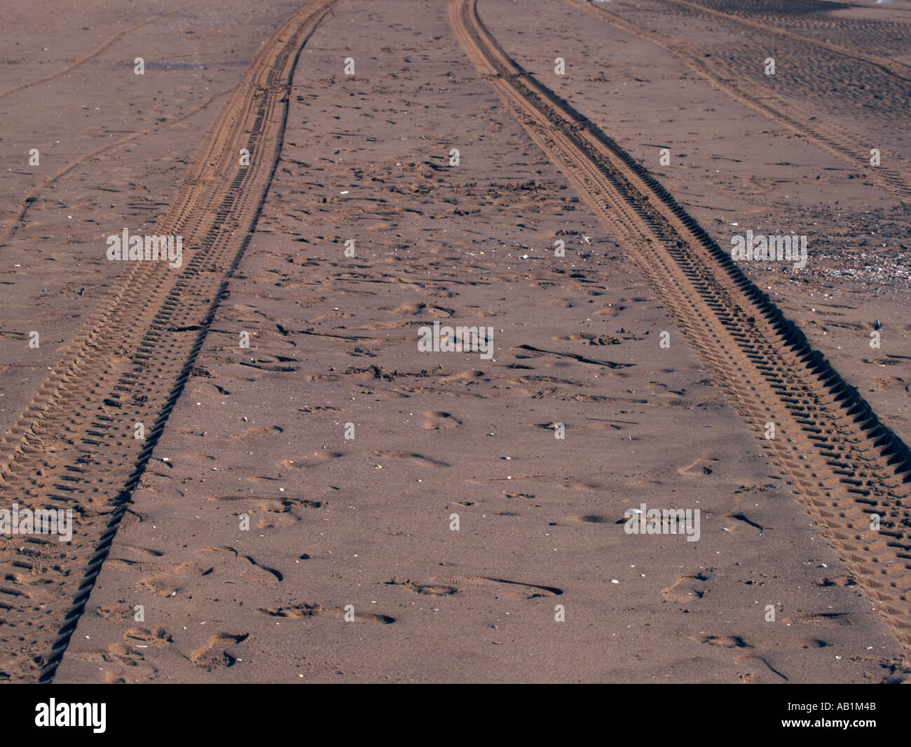 Track in Sand Stock Photo - Alamy