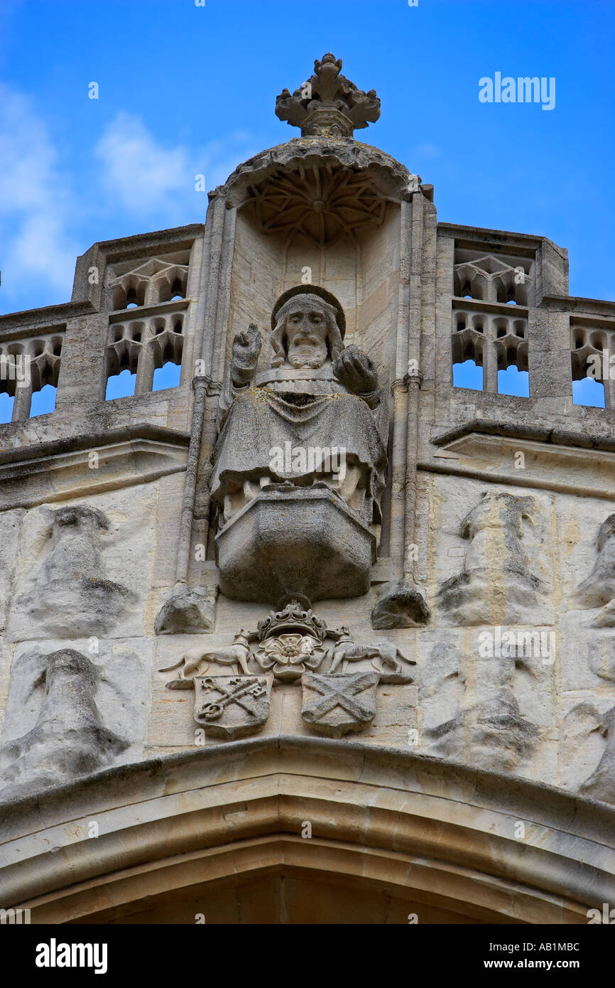 Statue, Bath Abbey, City of Bath, Avon, England, UK Stock Photo - Alamy