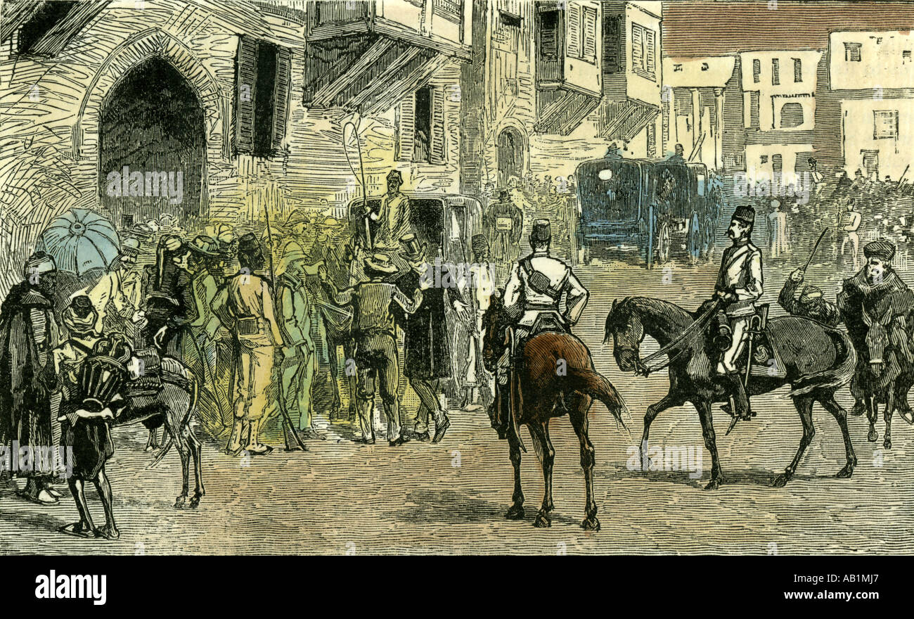 Alexandria Egypt 1885 Stock Photo - Alamy