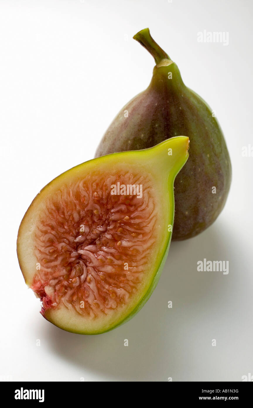 Whole fig and half a fig FoodCollection Stock Photo - Alamy