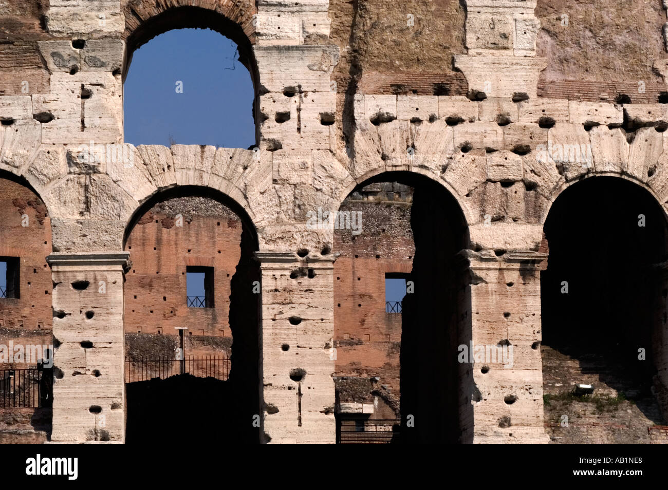 Detail of the Colosseum in Rome Italy Europe Stock Photo - Alamy