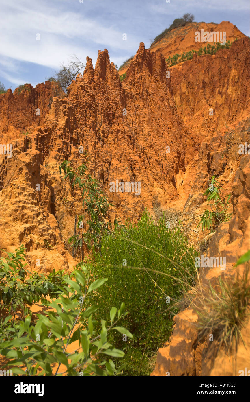 Red Canyon rocky outcrop formations near Mui Ne Vietnam Stock Photo - Alamy