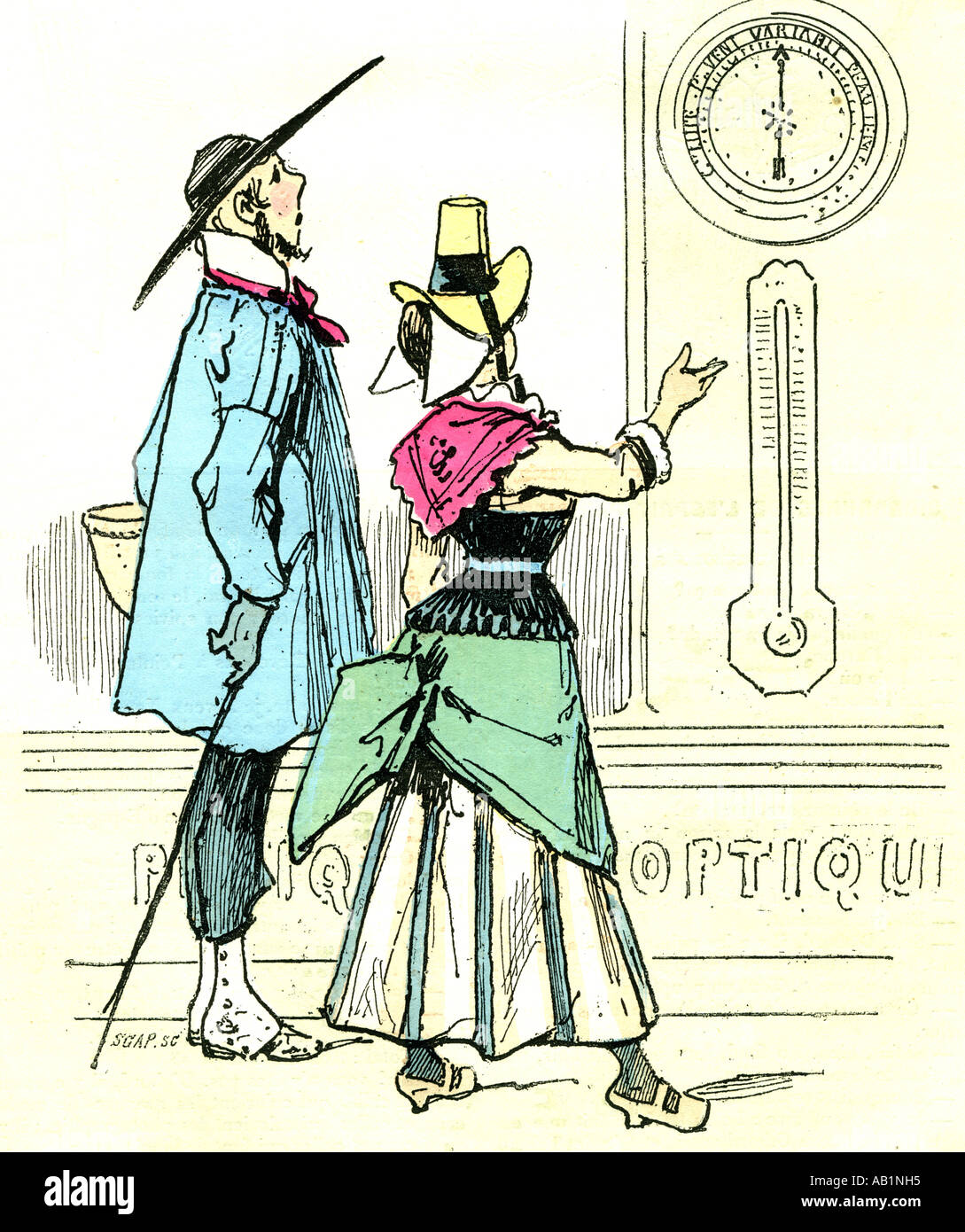 France Paris 1864 A walk in Paris Stock Photo - Alamy