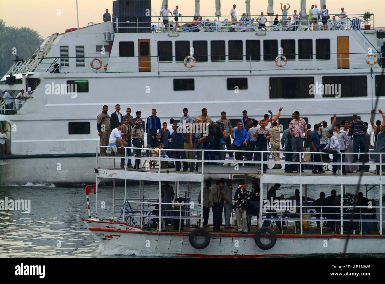 Nile, Egypt.Party on a boat , Luxor , Nile, Egypt Stock Photo - Alamy