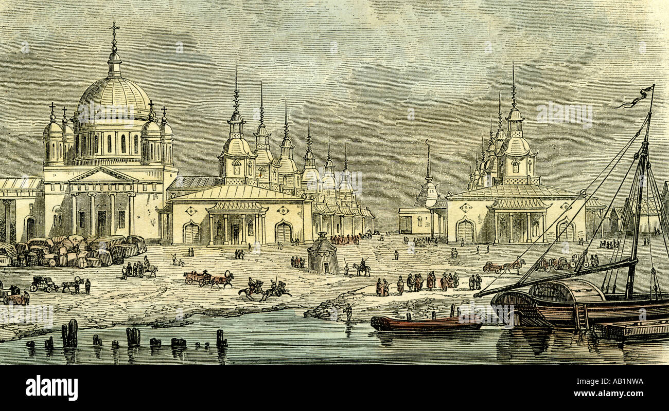Novgorod Russia 19th century Stock Photo - Alamy