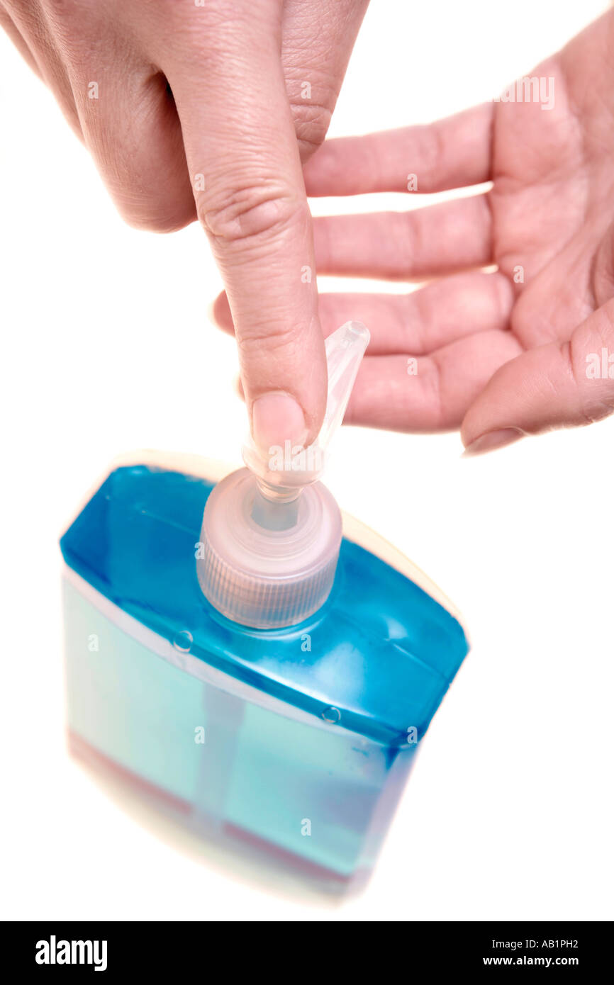 Pump action liquid soap dispenser hi-res stock photography and images ...