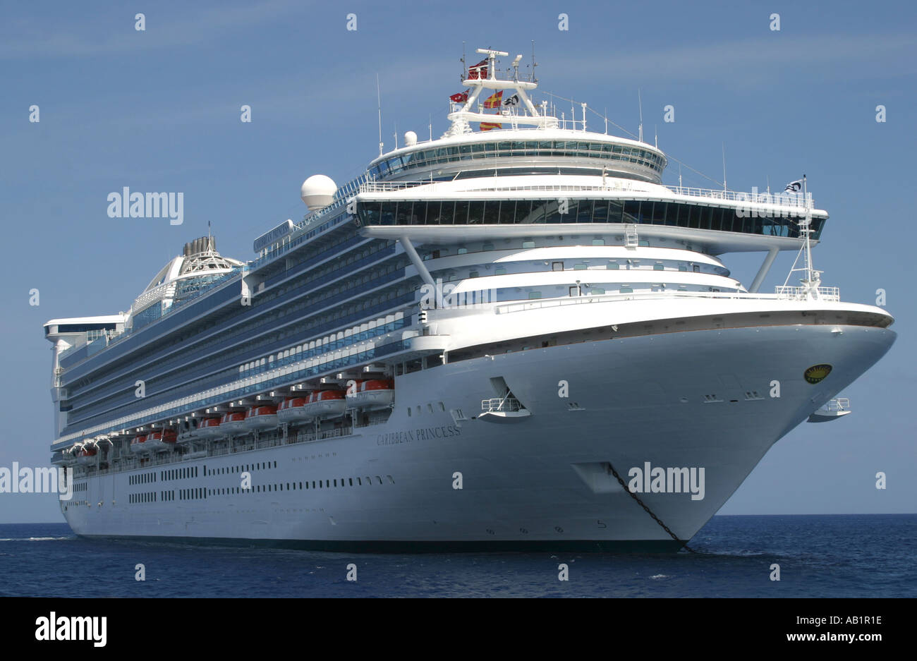 caribbean travel princess cruise ship vacation holiday sun relax Stock ...