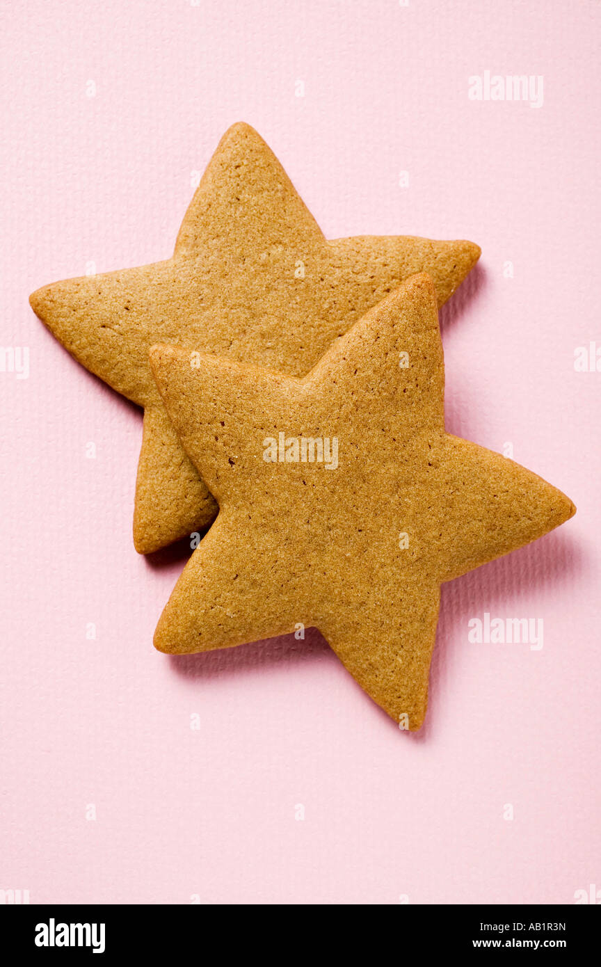 Two gingerbread stars FoodCollection Stock Photo - Alamy
