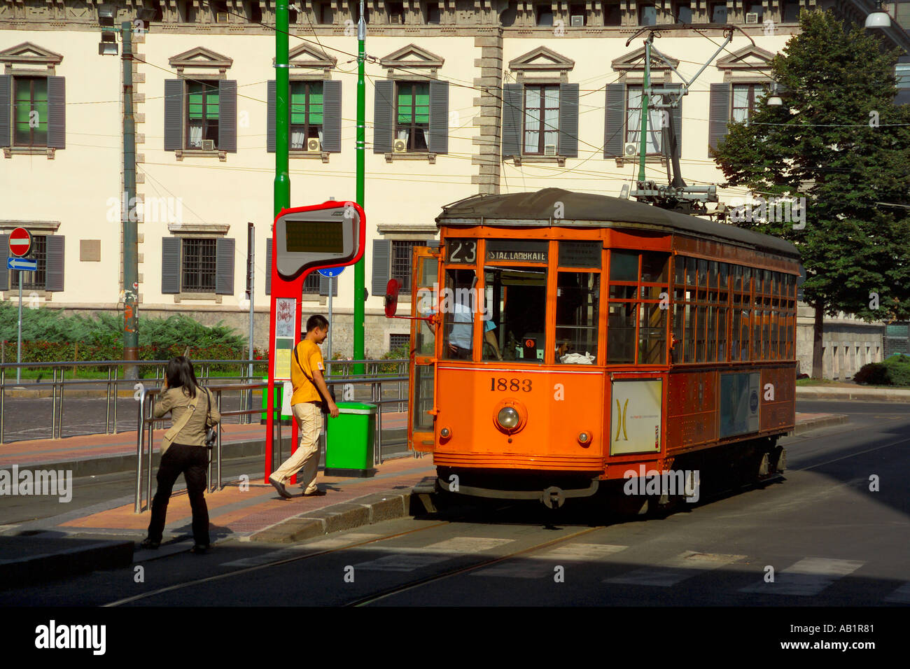 Old trams milan hi-res stock photography and images - Alamy