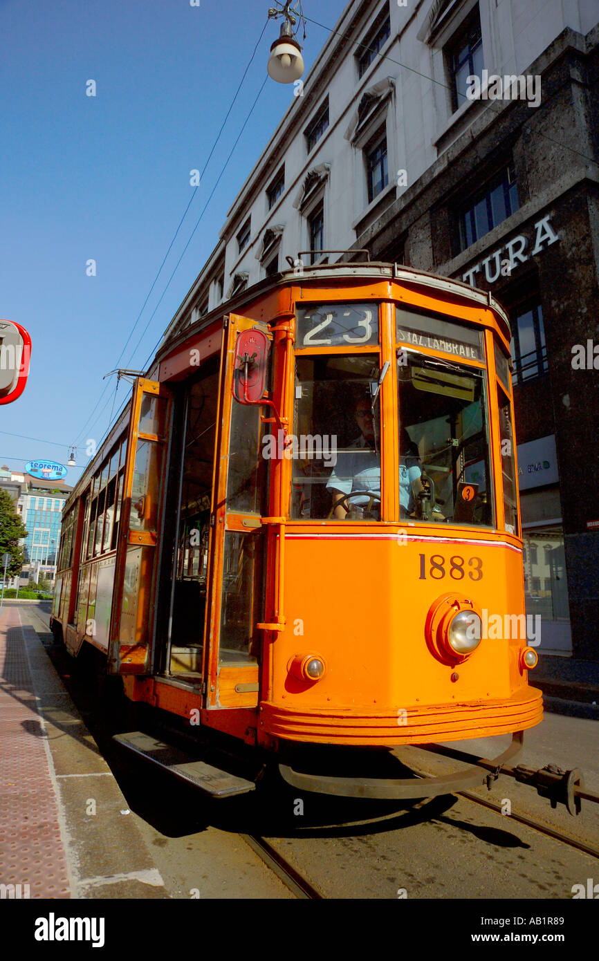 Old trams milan hi-res stock photography and images - Alamy