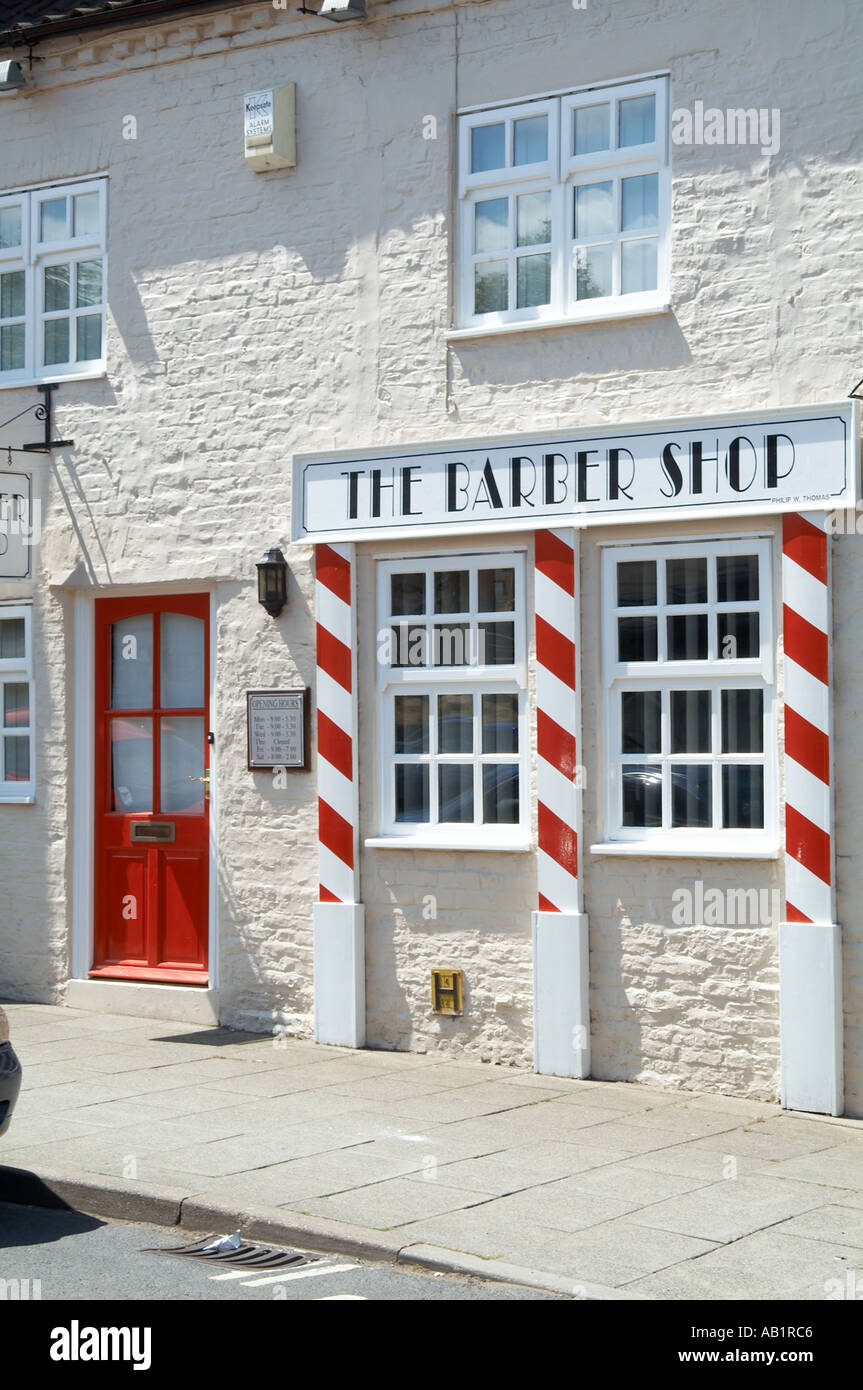barber shop red and white stripey pole hairdresser shop retail hair ...