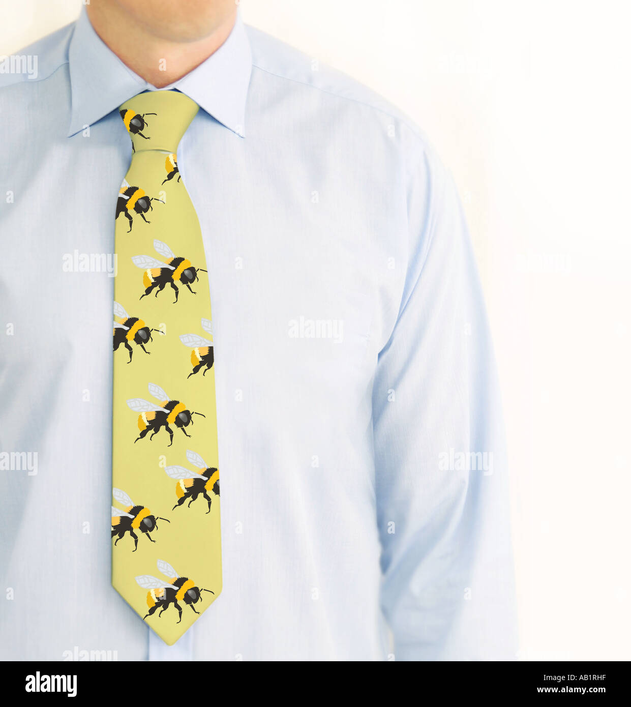 business man with bees on his tie Stock Photo - Alamy