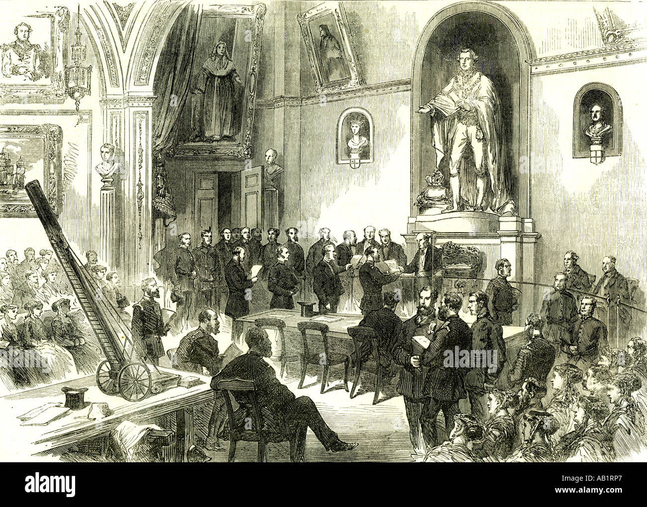 The Lord Mayor at Guildhall London U K 1867 Stock Photo - Alamy