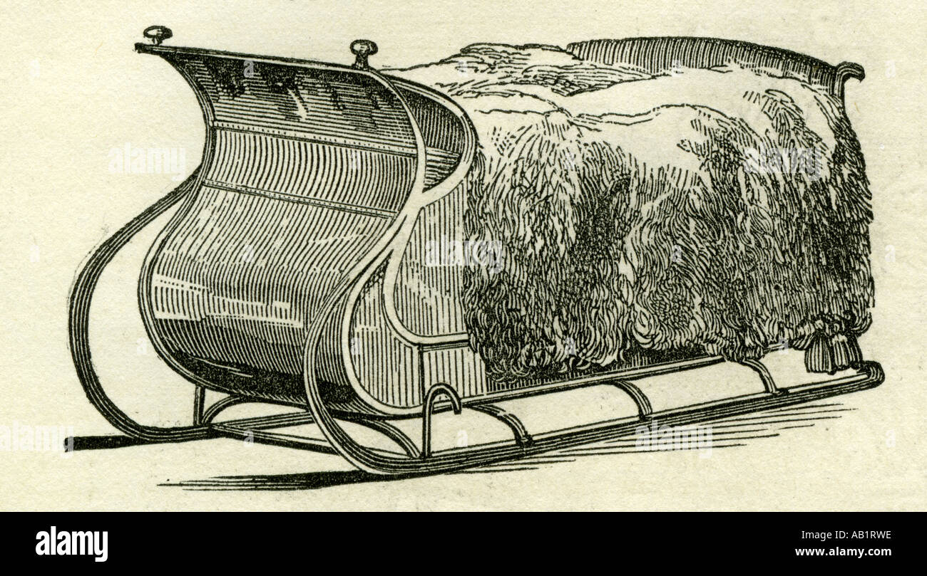 Sledge Russia 1850 presented to the Emperor Stock Photo - Alamy