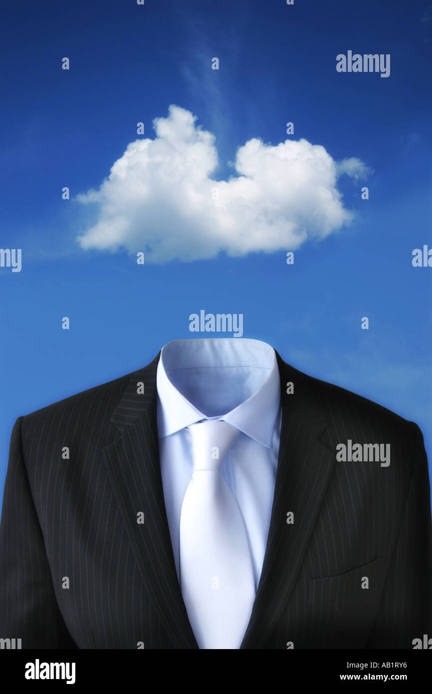 a cloud floating above a business suit Stock Photo - Alamy